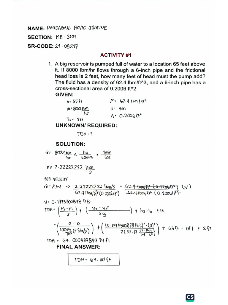 FluMach - Activity 1 & 2 - Dagdagan | PDF