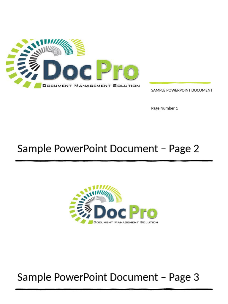 Sample Powerpoint Document | PDF