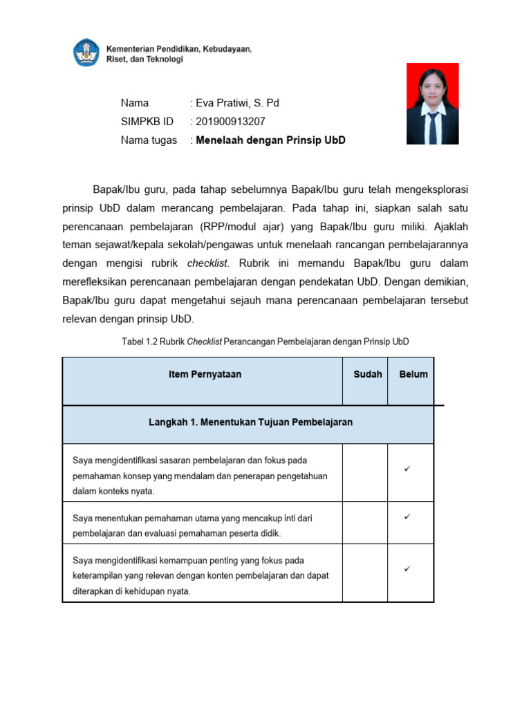 PPA Umum Topik 1 Teks 3 Menelaah Prinsip Udb | PDF