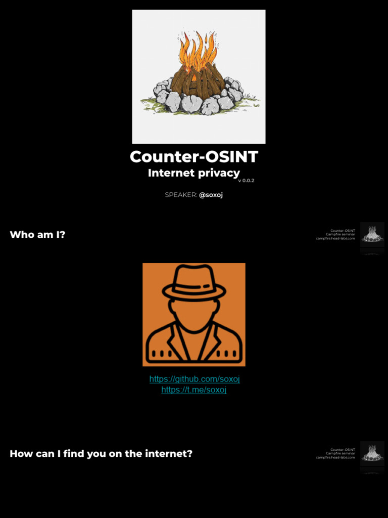 (V 0.0.2) Counter-OSINT (Eng) | PDF | Computing | Cyberspace