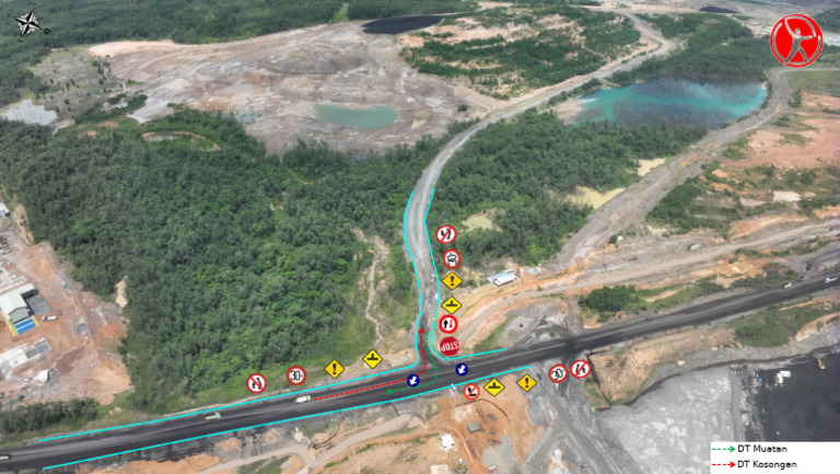 Rencana - Layout - Simpang Tia Dan Hauling Bib | PDF