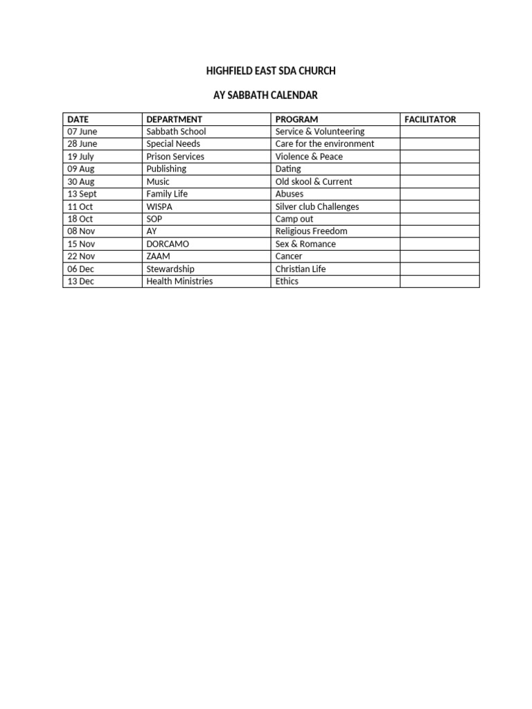 Ay Calendar | PDF