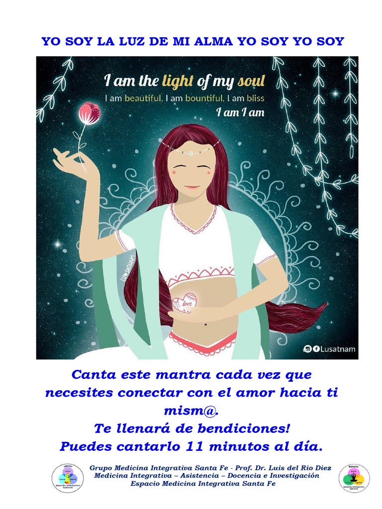 Yo Soy La Luz de Mi Alma Yo Soy Yo Soy | PDF