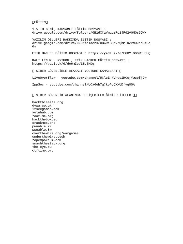 Yaklaşık 900TL Değerindeki Eğitim Seti | PDF