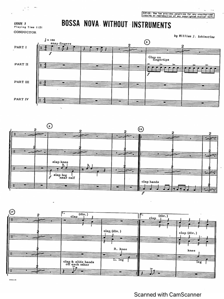 Bossa Nova Without Instruments | PDF