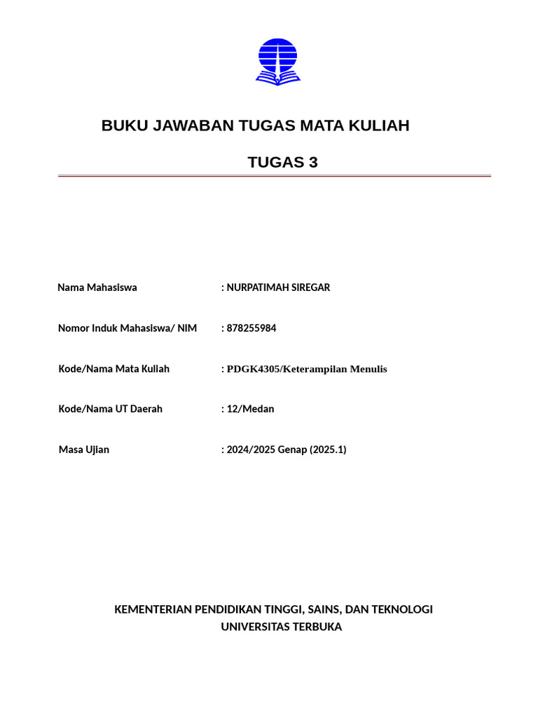 Tugas 3 Keterampilan Menulis Pdf
