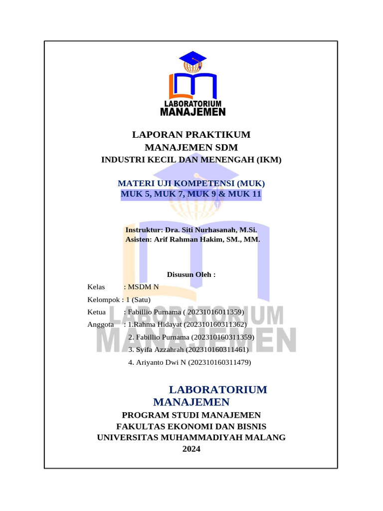 Laporan MSDM Kel 1 | PDF