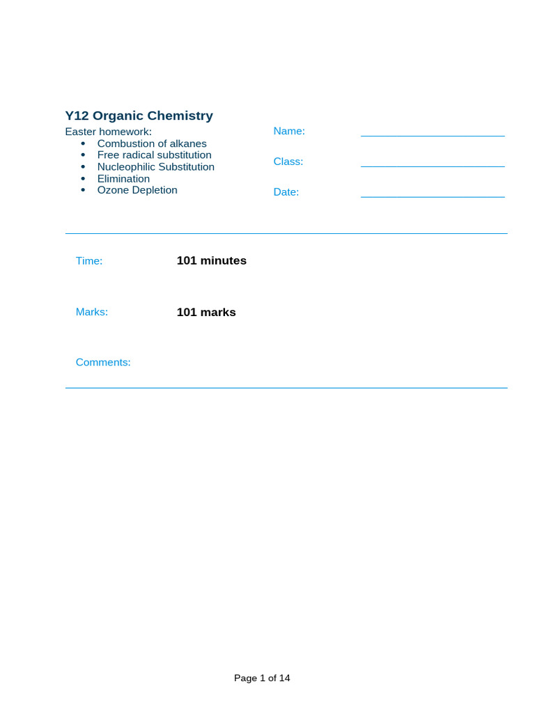 Easter Homework Questions | PDF | Combustion | Chemical Reactions