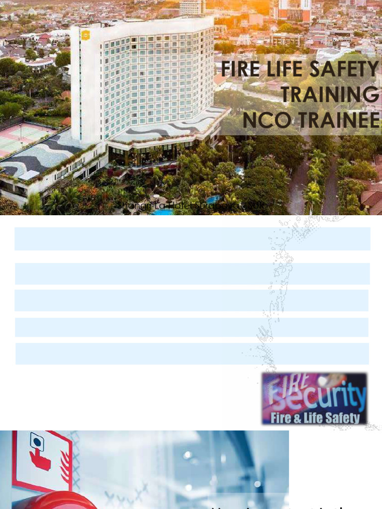 FLS Training - Trainee NCO | PDF | Fires | Firefighting