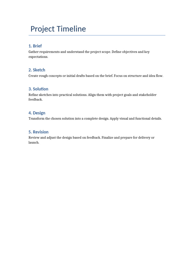 Project Timeline | PDF