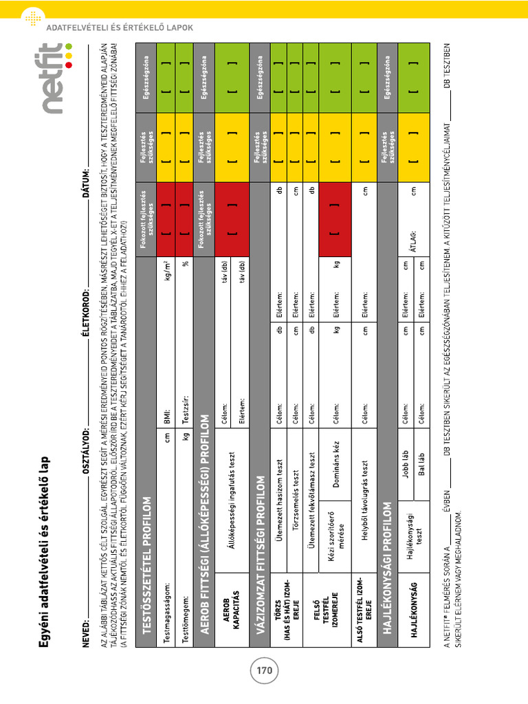 NETFIT Mérési Jegyzőkönyv | PDF