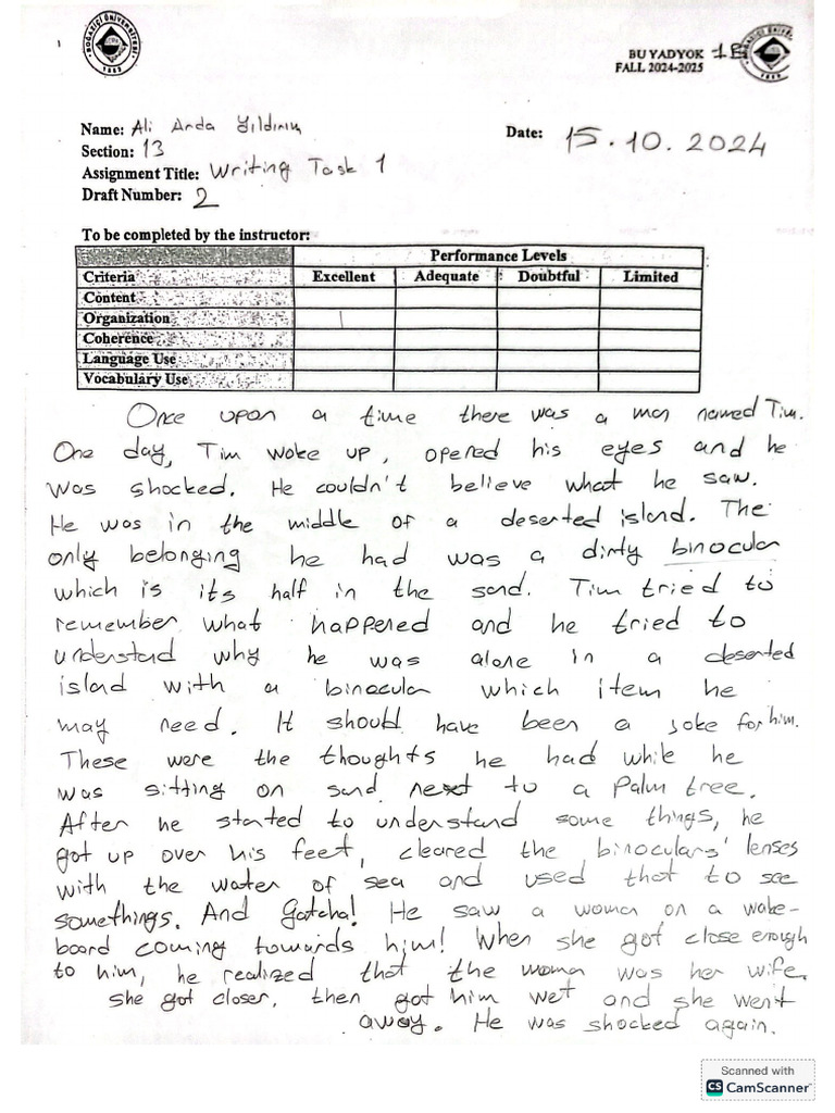 Ali Arda Yıldırım A Portfolio Writing Ta | PDF