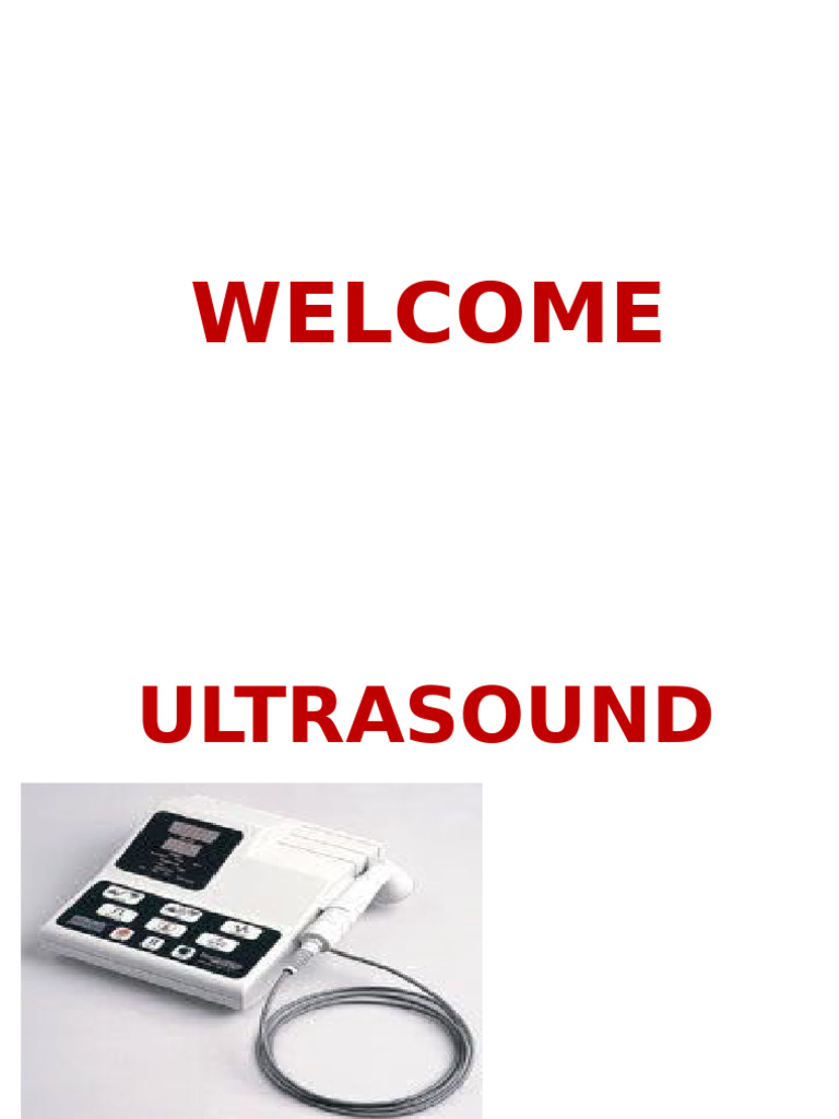 Overview of General Ultrasound Imaging | PDF | Medical Ultrasound ...