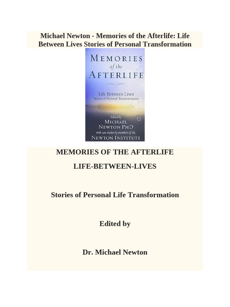 Ký Ức Về Thế Giới Bên Kia - Memories of the Afterlife | PDF