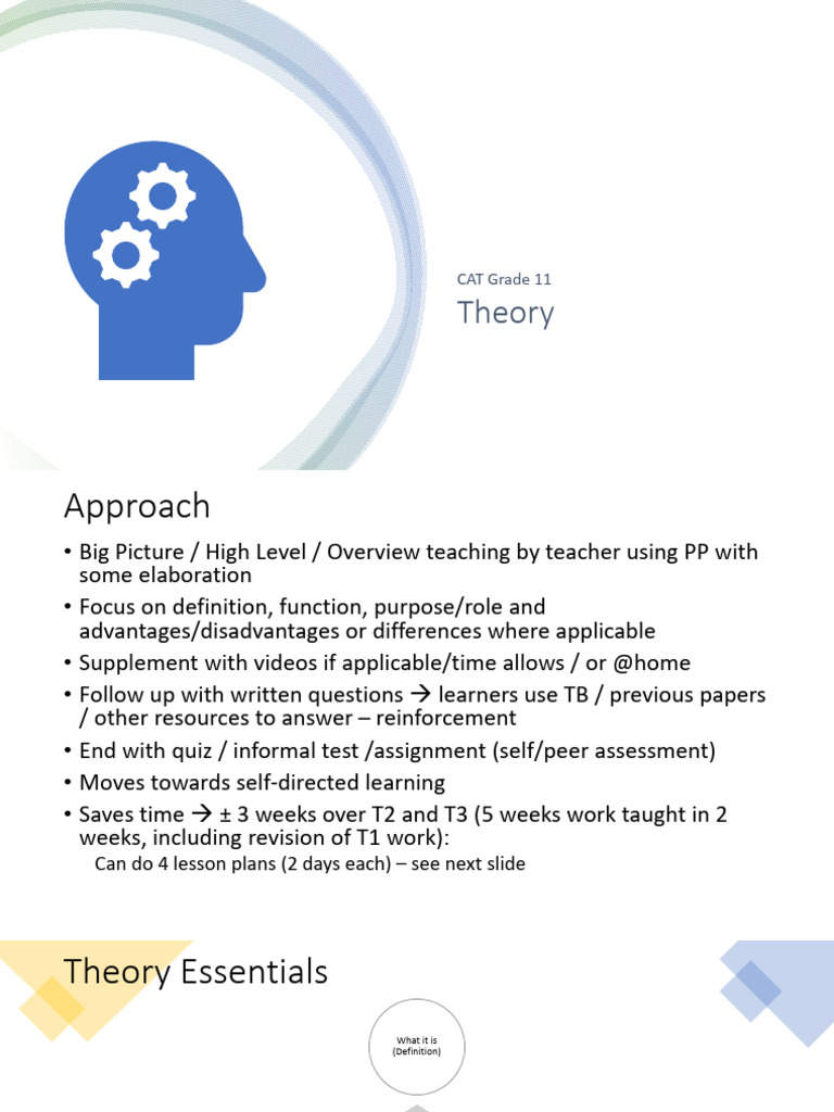 Grade 11 CAT Theory Overview Notes | PDF | Computer Network | Cloud ...