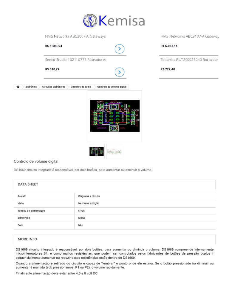 Circuito Control de Volumen Digital | PDF | Engenharia Elétrica ...