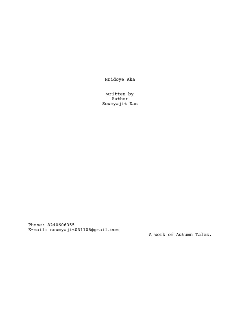 Hridoye Aka Blue Revision | PDF