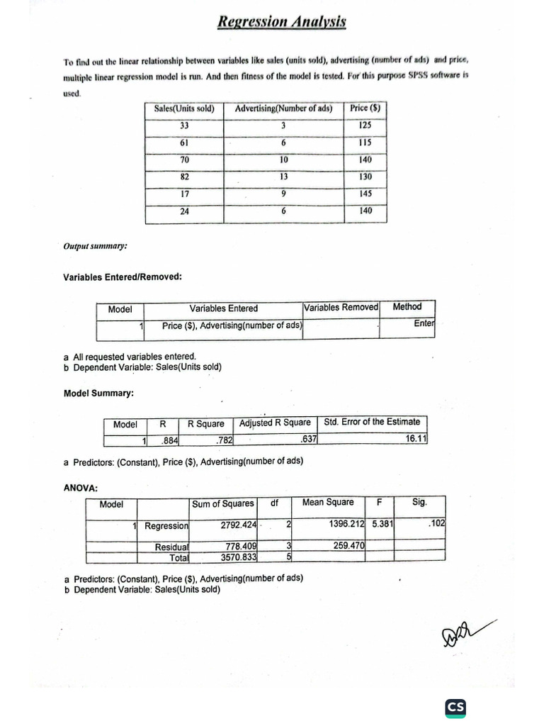 Regression Analysis | PDF