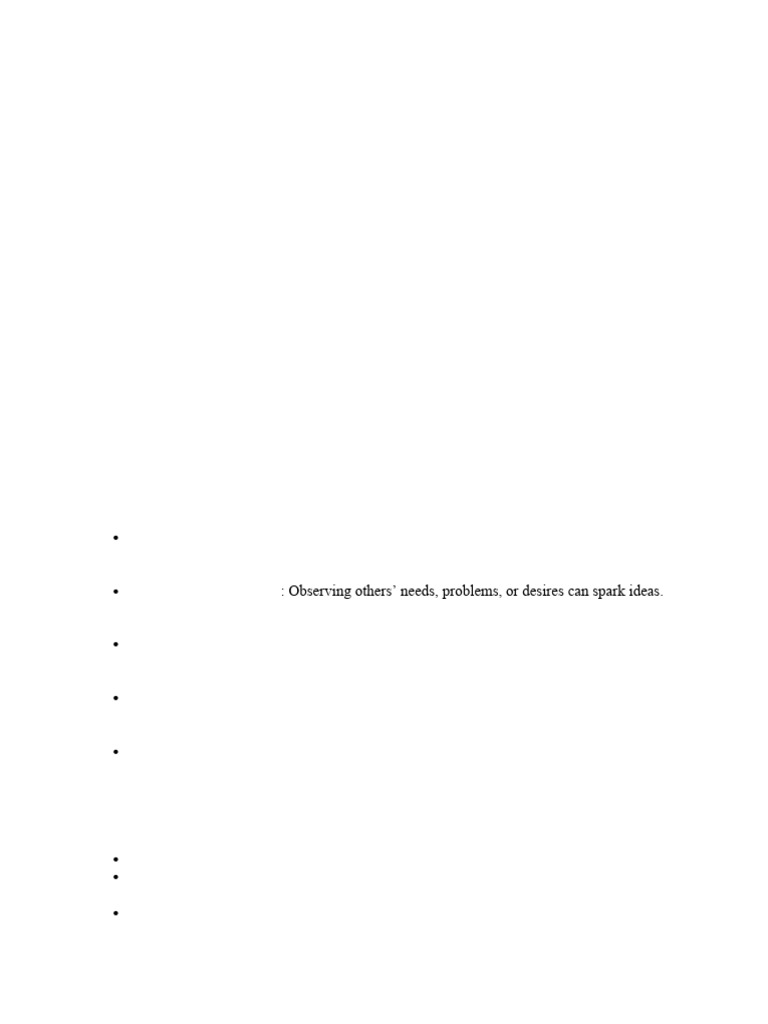 Entrepreneurship: Idea Generation & Opportunities | PDF ...