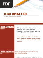 Difficulty Index and Item Analysis Guide | PDF | Multiple Choice | Tests