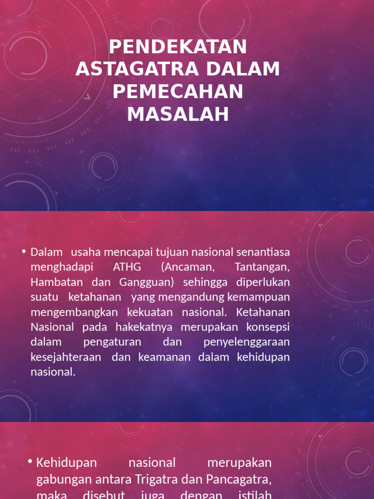 11.PENDEKATAN ASTAGATRA | PDF