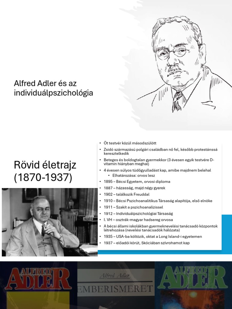 Alfred Adler És Az Individuálpszichológia | PDF
