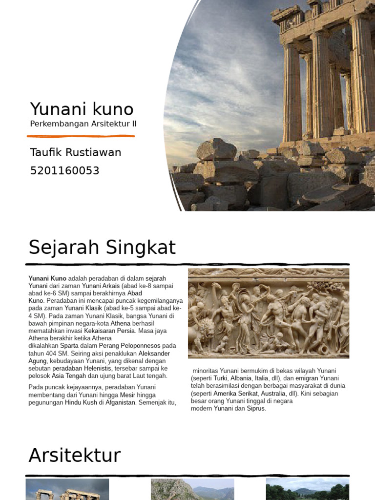 Perkembangan Arsitektur Ii - Taufik Rustiawan - 5201160053 | PDF