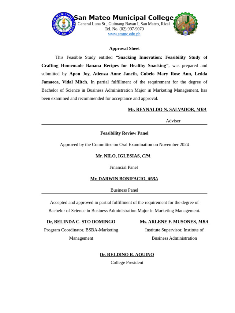 Approval Sheet | PDF