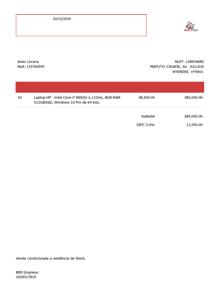 Amin Livraria Leptop MiQ | PDF