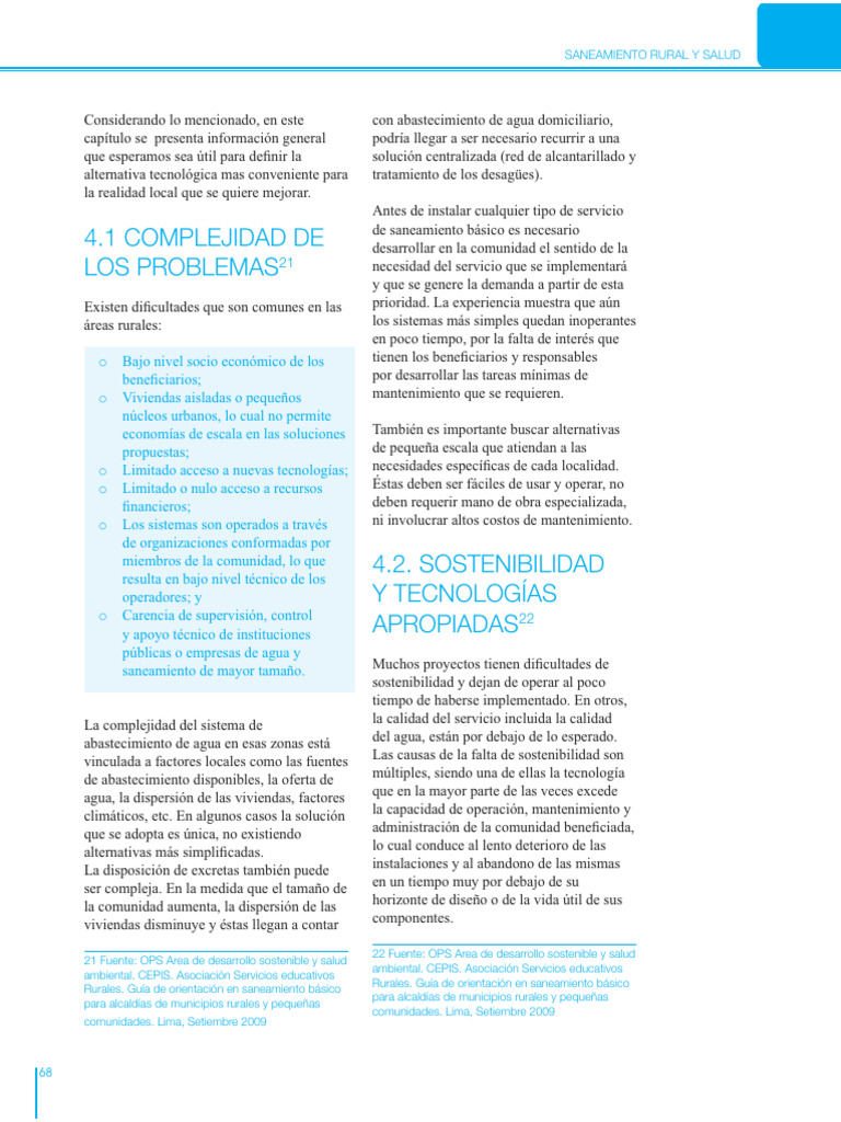 Sanemiento-Capitulo4 1 | PDF | Agua | Contaminación