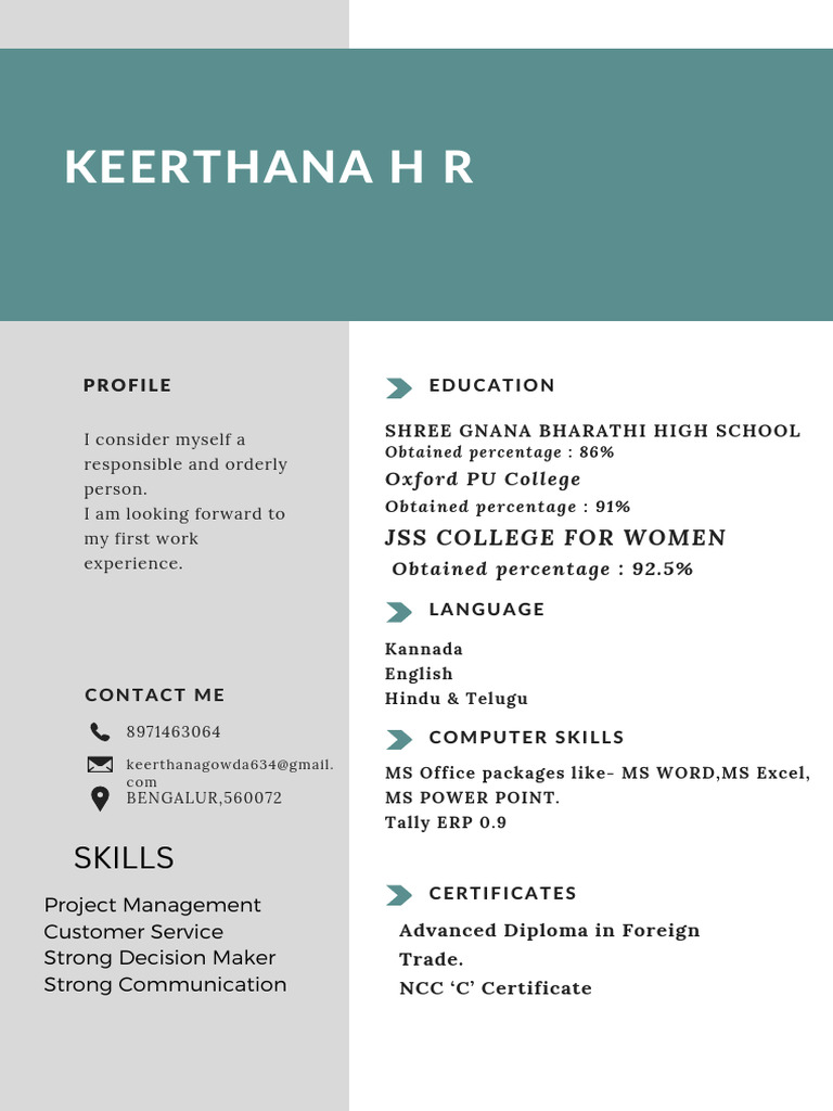 Blue Simple Professional CV Resume | PDF
