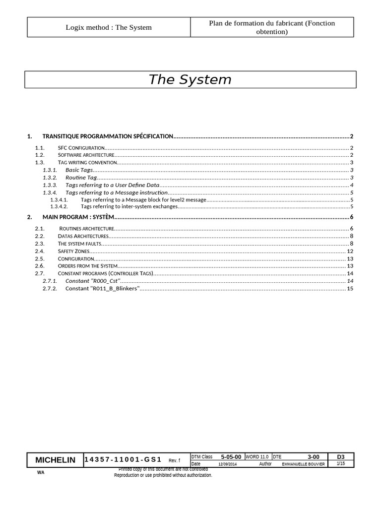 14357-11001-GS1-f The System | PDF | Specification (Technical Standard) | Computer Engineering