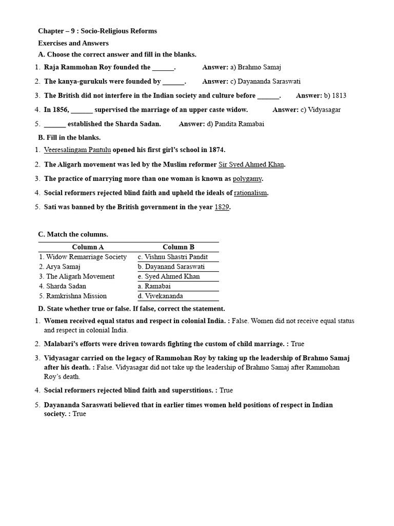 Socio-Religious Reforms in India | PDF