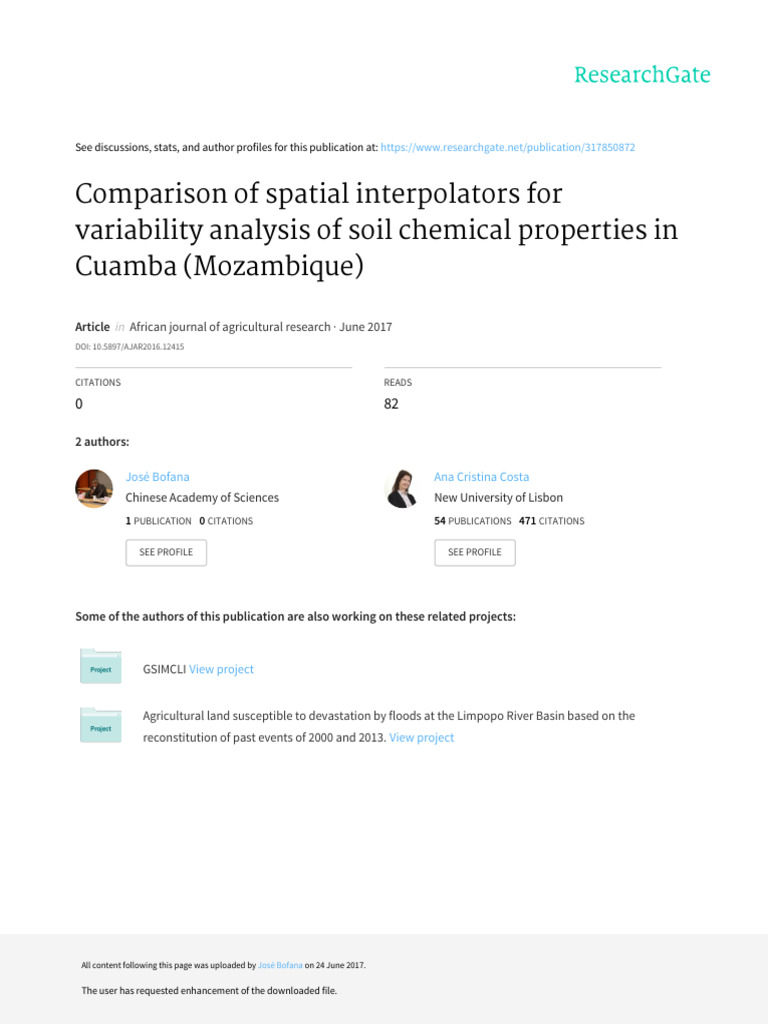 Comparison of Spatial Interpolators For Variability Analysis Btm45raq3p ...