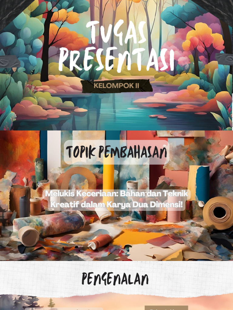 Bahan Dan Teknik Kreatif Dalam Karya 2 Dimensi | PDF