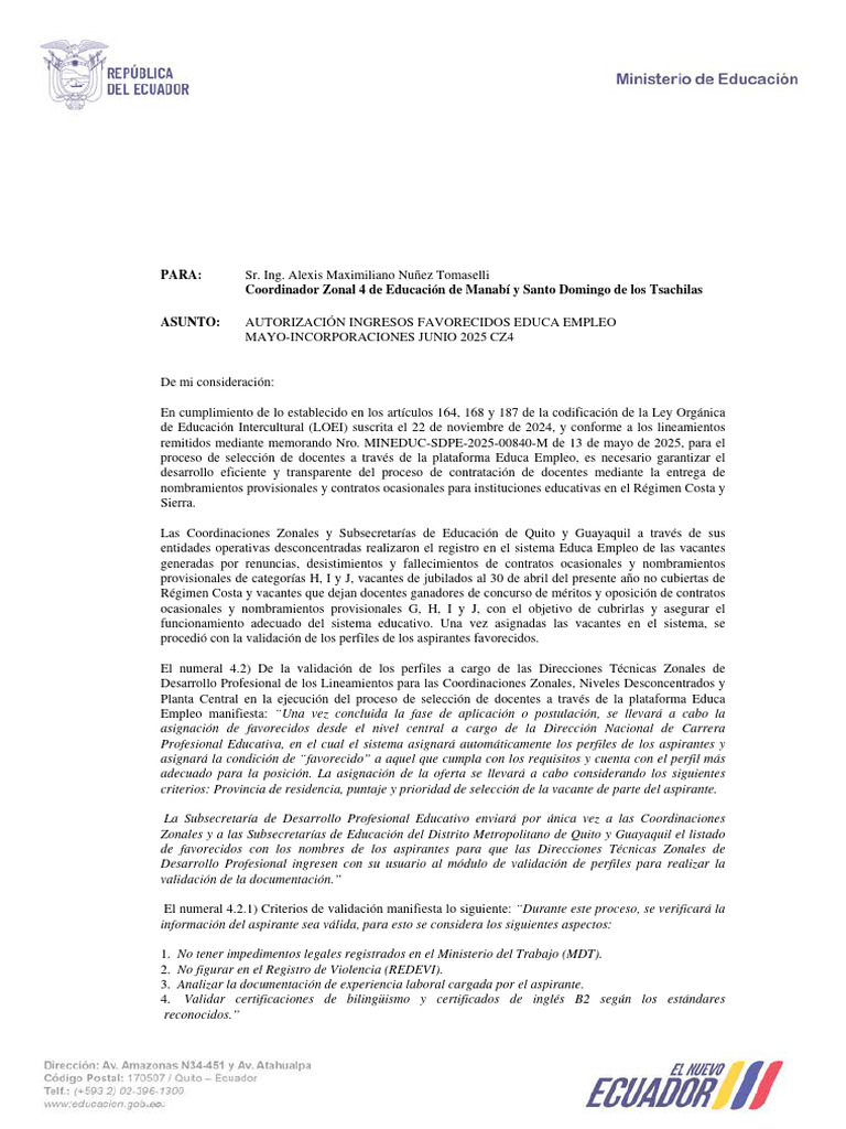 Mineduc Sdpe 2025 00916 M | PDF