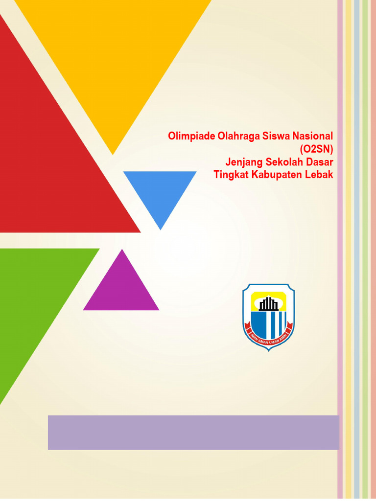 Pedoman O2SN SD Kab. Lebak 2024 | PDF