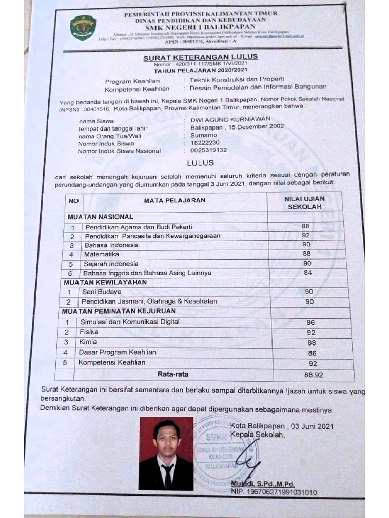 Skhu Smk Agung | PDF