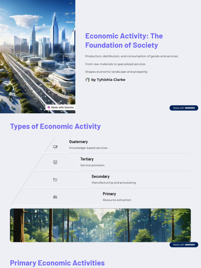 Economic Activity The Foundation of Society | PDF | Infrastructure ...