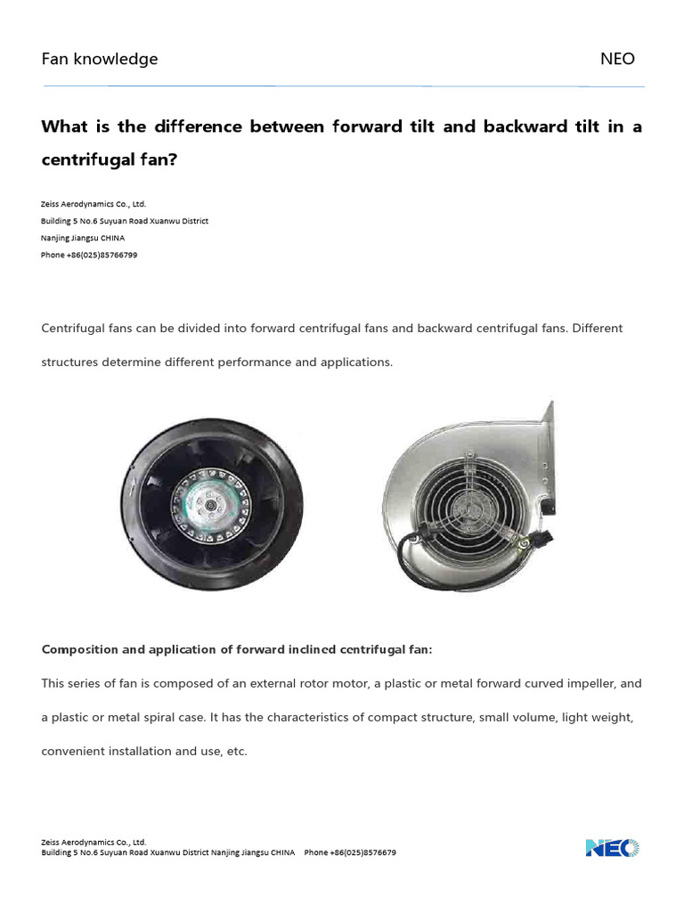 What Is The Difference Between Forward Tilt and Backward Tilt in A ...