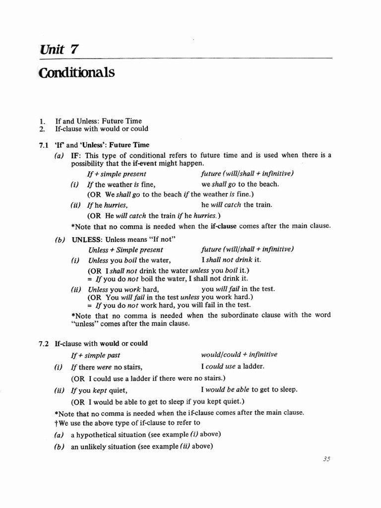 中三英文 Mastering Usage Unit 7 Conditionals | PDF | Syntax | Linguistics