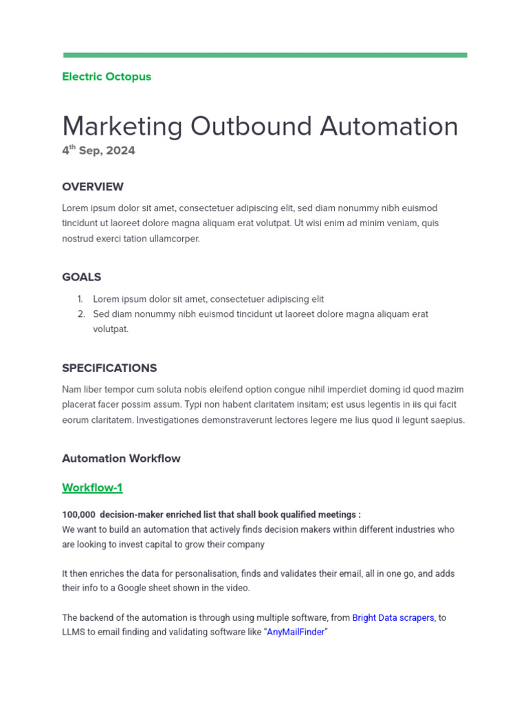 EO - Outbound Automation Workflow | PDF | Computing | Cyberspace