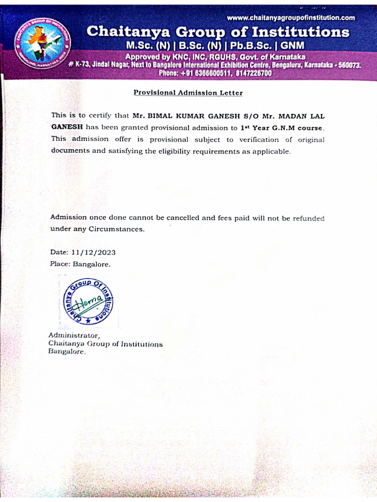 Bimal Kumar Ganesh GNM | PDF