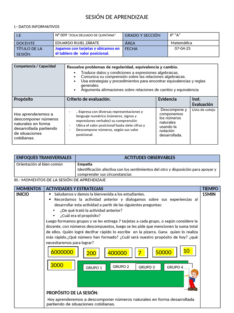 07 04 25 Notacion Desarrollada 1 | PDF | Notación Matemática | Aritmética