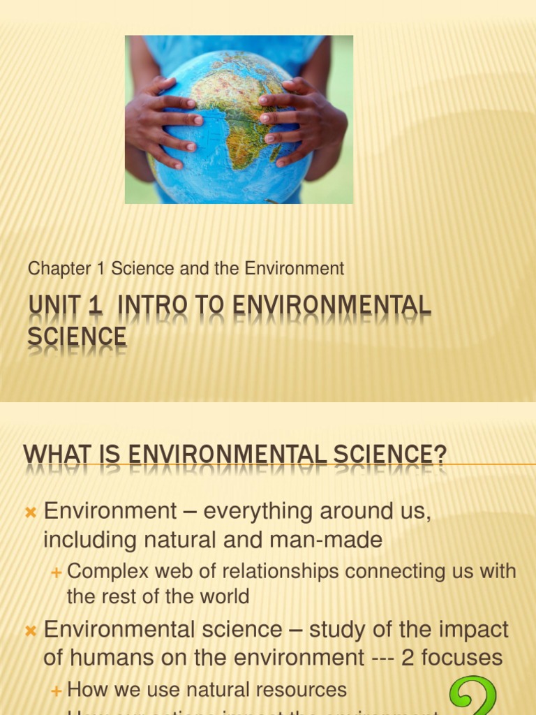 Unit 1 Intro to Environmental Science | Natural Environment | Resource