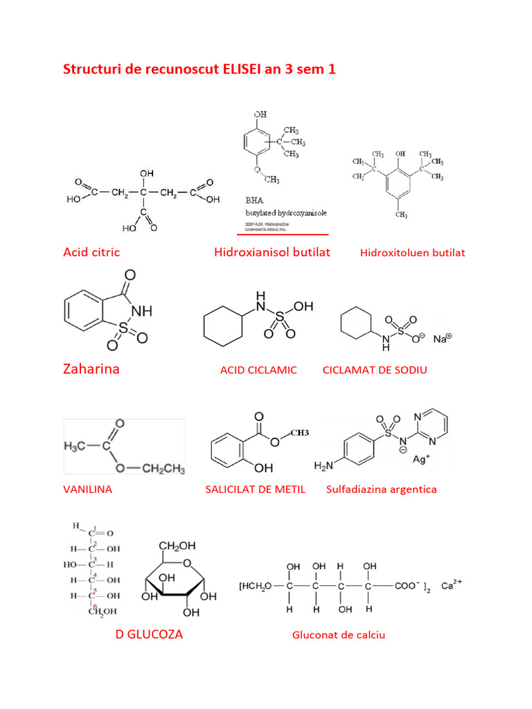 Structuri de Recunoscut ELISEI An 3 Sem 1 | PDF