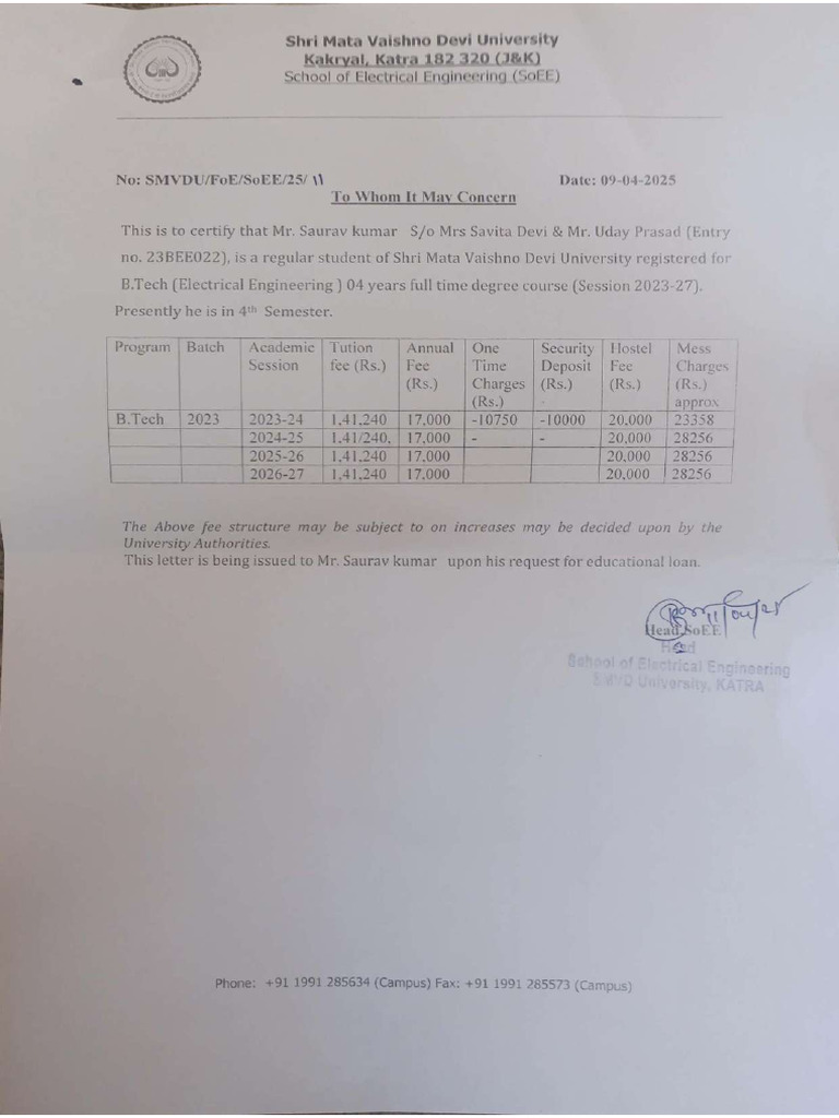 Proof of Admission - Compressed | PDF