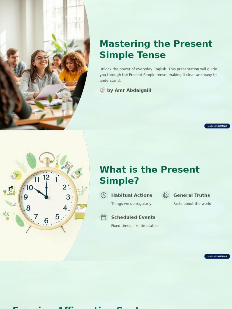Mastering Present Simple Tense | PDF