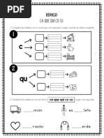 Palabras Con Ca Co Cu | PDF