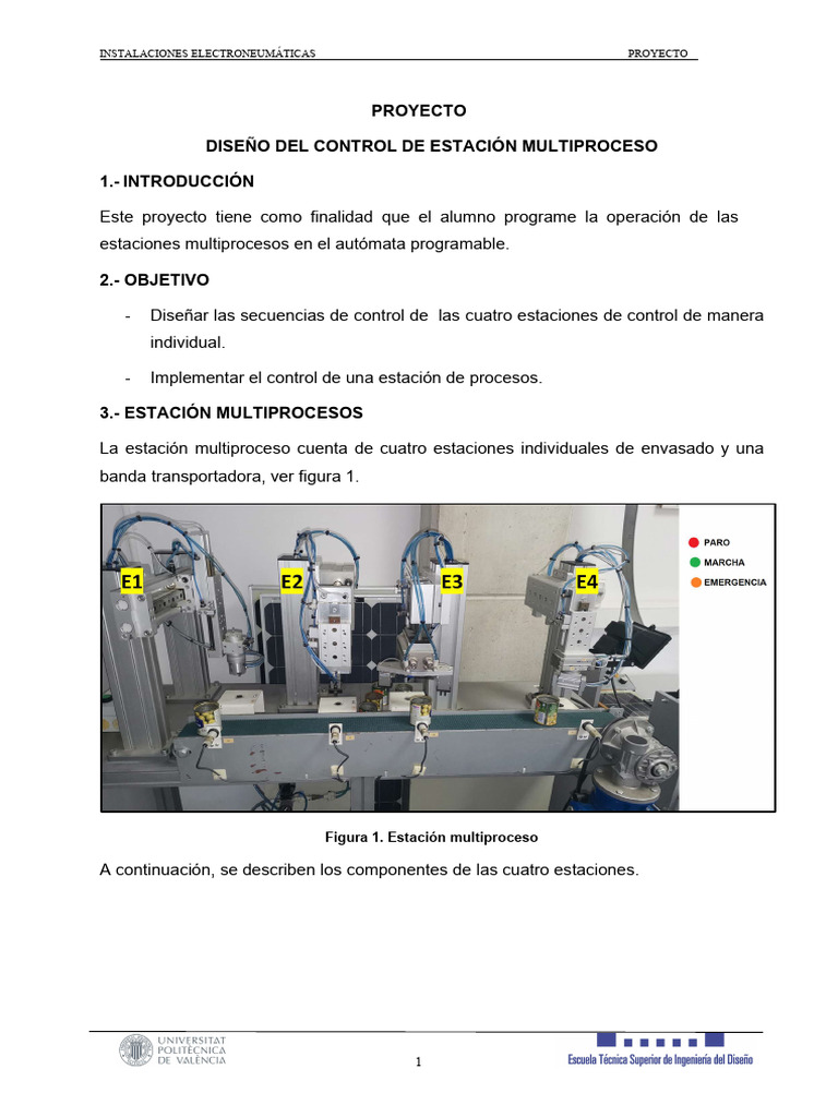 Diseño de Control para Estaciones Multiproceso | PDF | Informática ...